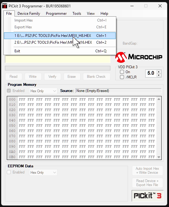 Matrix Picfix - PS2 Modchip Tutorials